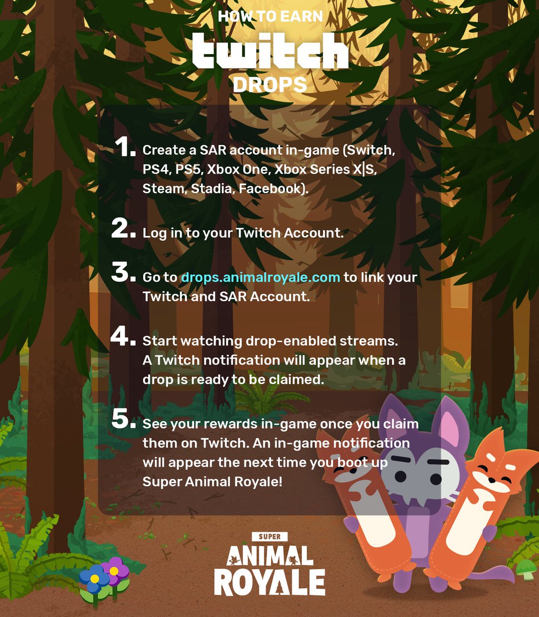 Super Animal Royale on Twitter: "Connect your Super Animal and Twitch accounts here: http ...