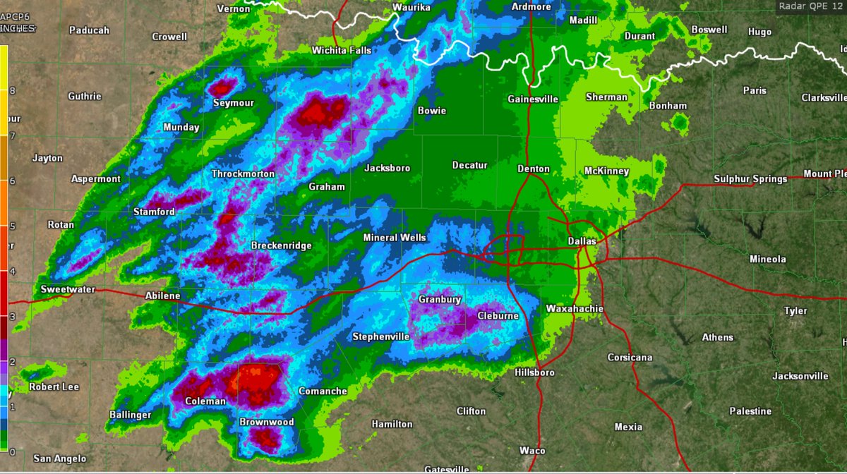 Meteorologist Brian James On Twitter Radar Estimated Rainfall So Far