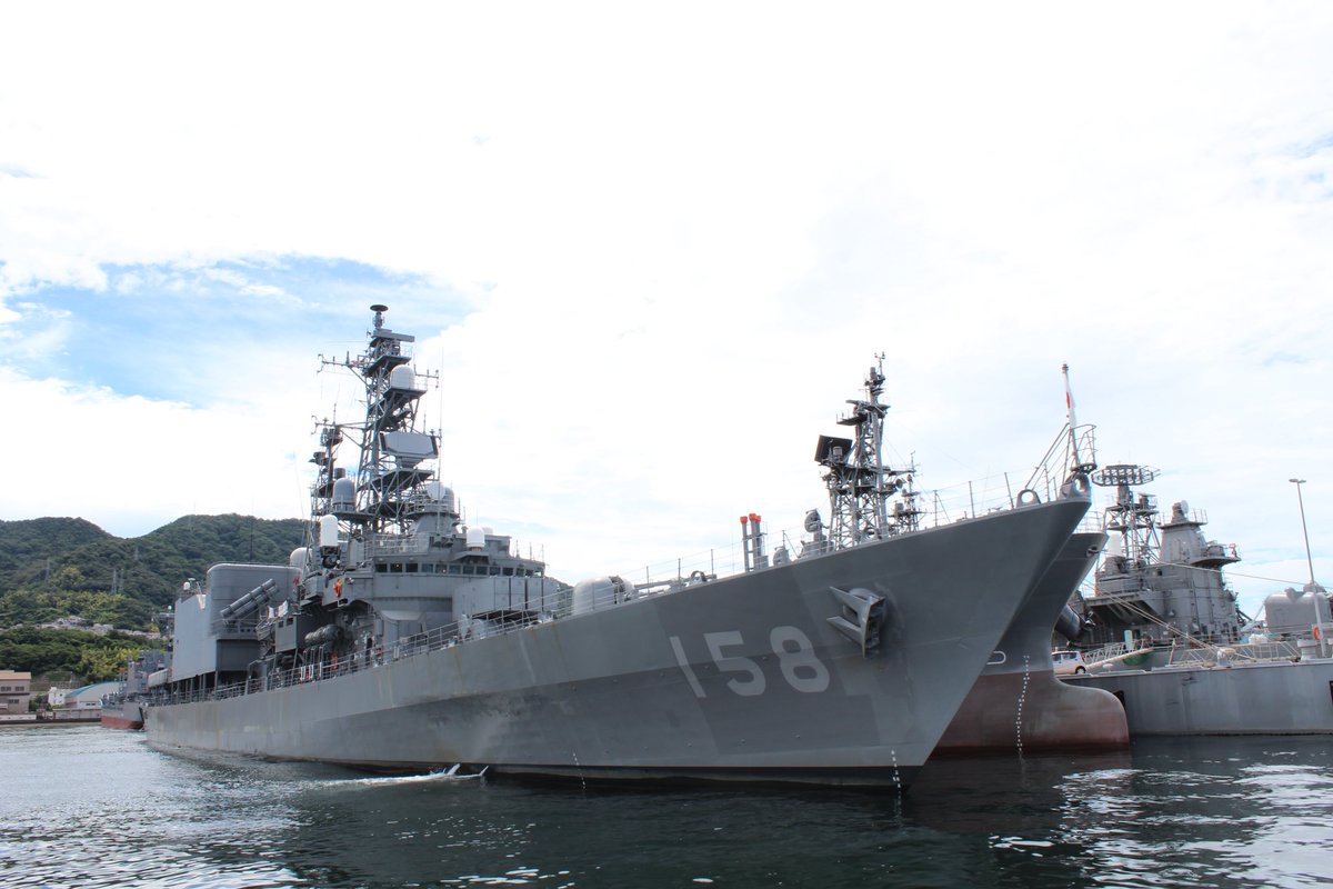 銀時＠提督 on Twitter: "RT @cyanoraruatago: 呉） DD-158汎用護衛艦うみぎり"