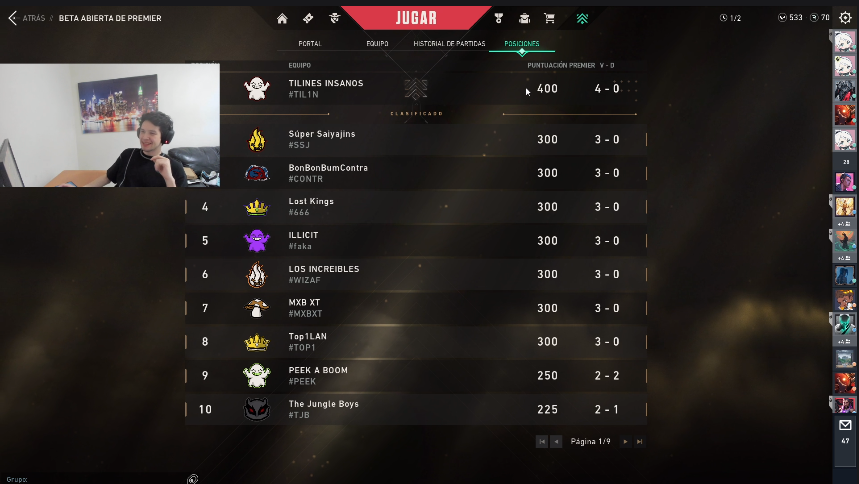 SoyPan 🐣 on Twitter: "TILINES INSANOS TOP 1 DEL SERVIDOR OMG"