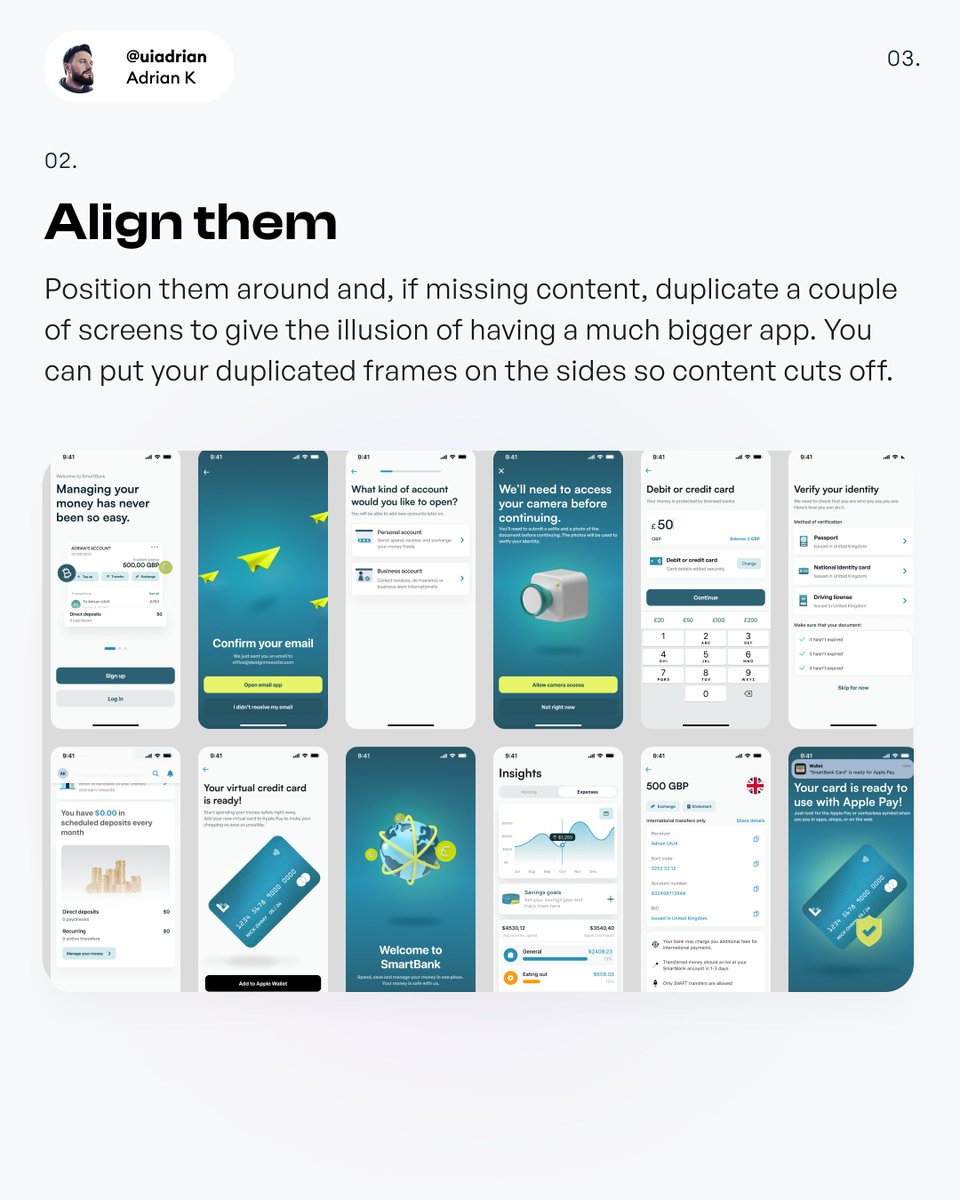 How to make your UI designs pop! 💥 - Thread from UI Adrian @uiuxadrian - Rattibha