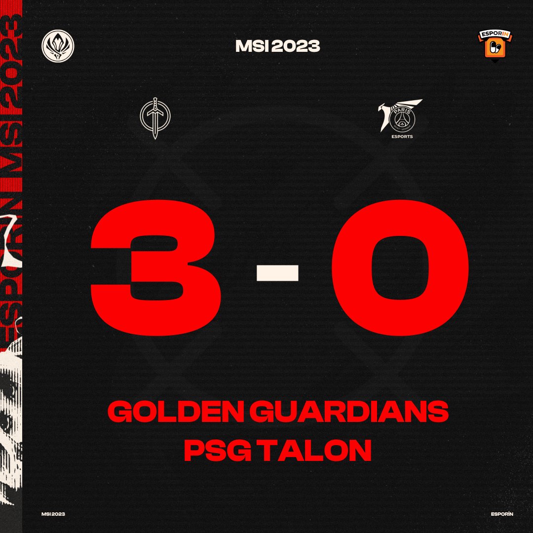 Esporin on Twitter: "MSI 2023 Ana Sahne'ye son bilet Golden Guardians'ın! PCS temsilcisi PSG ...