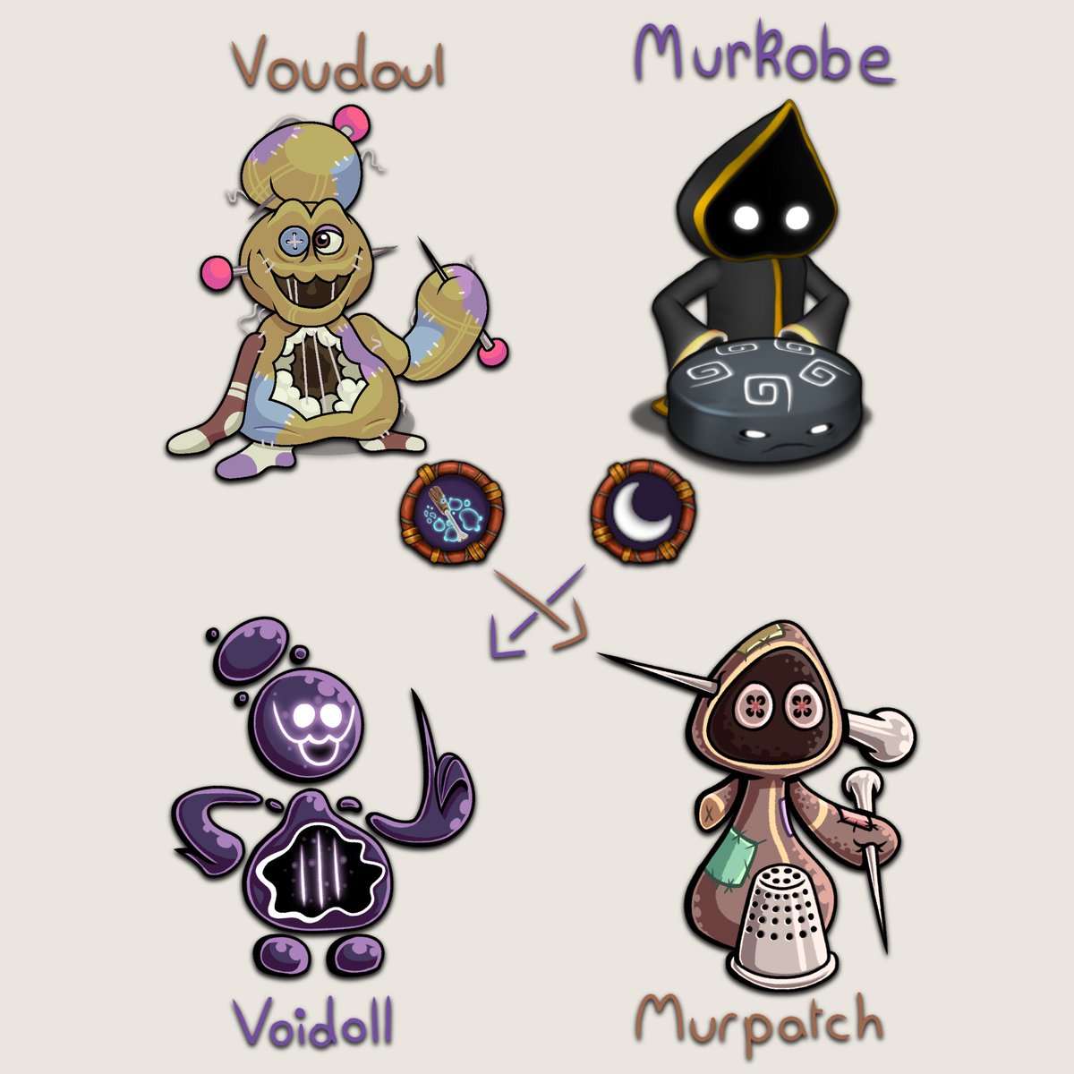 JakeTheDrake on Twitter: "Voudoul and Murkobe element swap! Voidoll with the Dark element and ...
