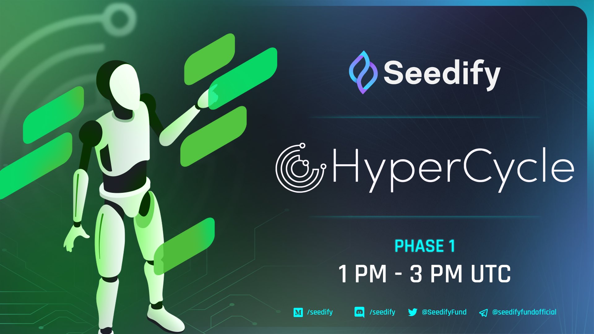 Seedify on Twitter: "We’re getting started! 🚀🦾 The @Hypercycle_AI IDO starts now at: https://t ...