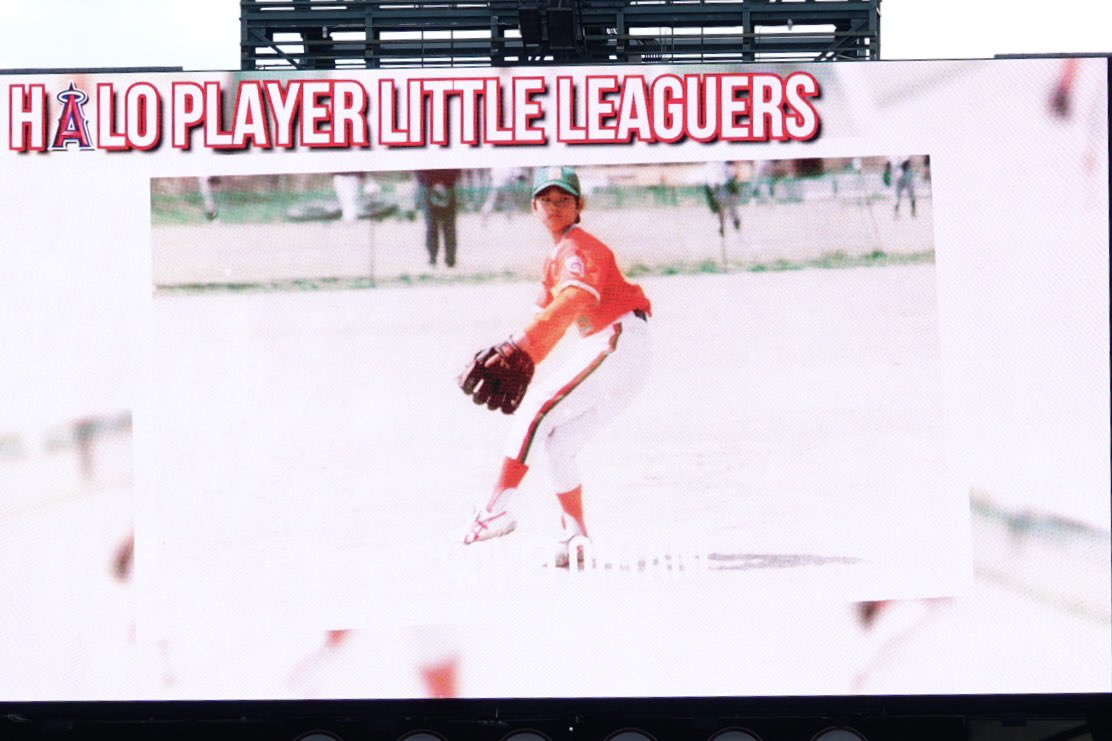 Full Count Mlb取材班 On Twitter エンゼルス 大谷翔平 選手⚾️ 水沢リトル時代の写真がエンゼルスタジアムで紹介されています🤩 Shoheiohtani