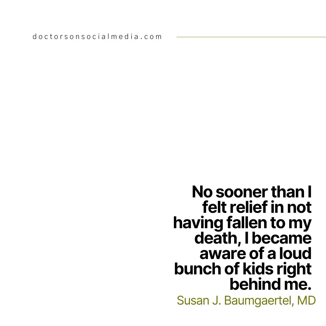 Doctors On Social Media On Twitter In Finding Inner Courage From A Bridge Susan J