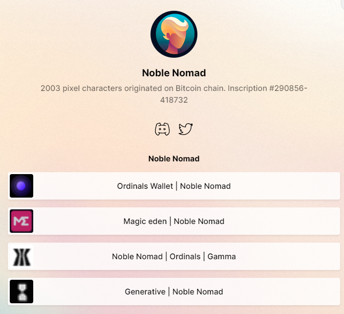 Noble Nomad on Twitter: "Our linktr just got a fresh update https://linktr.ee/nn2022"