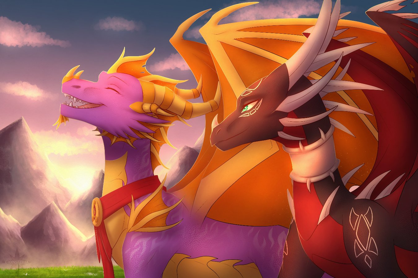 Spyro And Cynder Adults