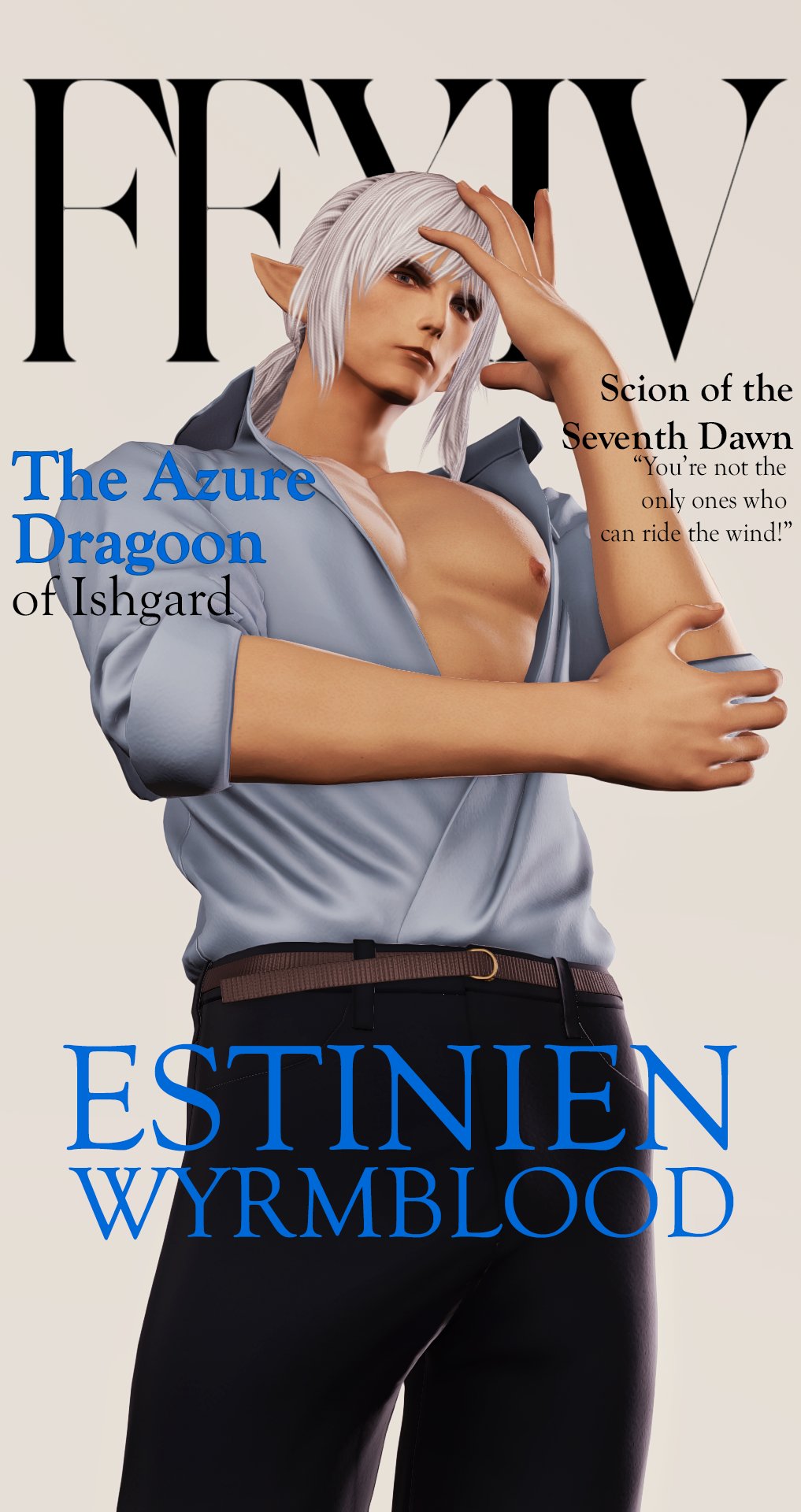 Qianna on Twitter: "FFXIV magazine covers (part 1/?) #GPOSERS #FFXIV #FF14 #Aymeric #Estinien # ...