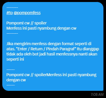 OPEN DM | LAPAK GACHA BLADE 📌 on Twitter: "Cara kirim menfess di POMPOMFESS: --- #to @pompomfess ...