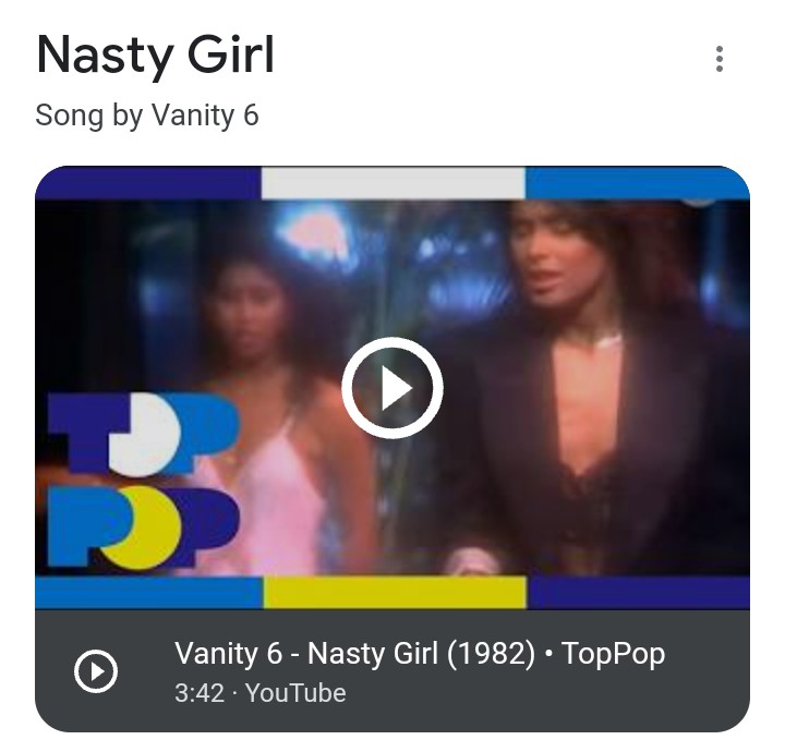Actor GFULLER on Twitter: "Nasty Girl. By Vanity 6. Released September 24, 1982. Written and ...