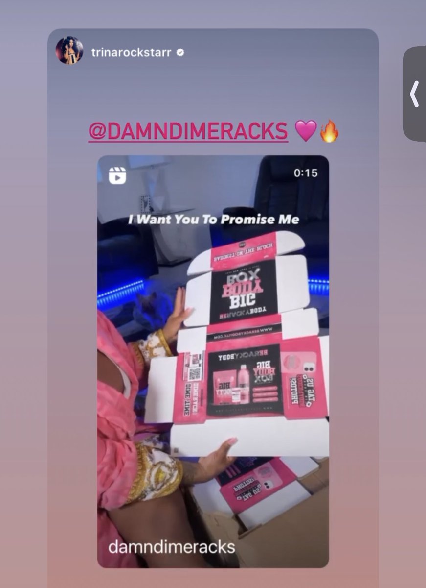 DimeRacks💰💸🤑 on Twitter: "Trina Posted My Brand DONT Nobody Talk To Me 😂👏"
