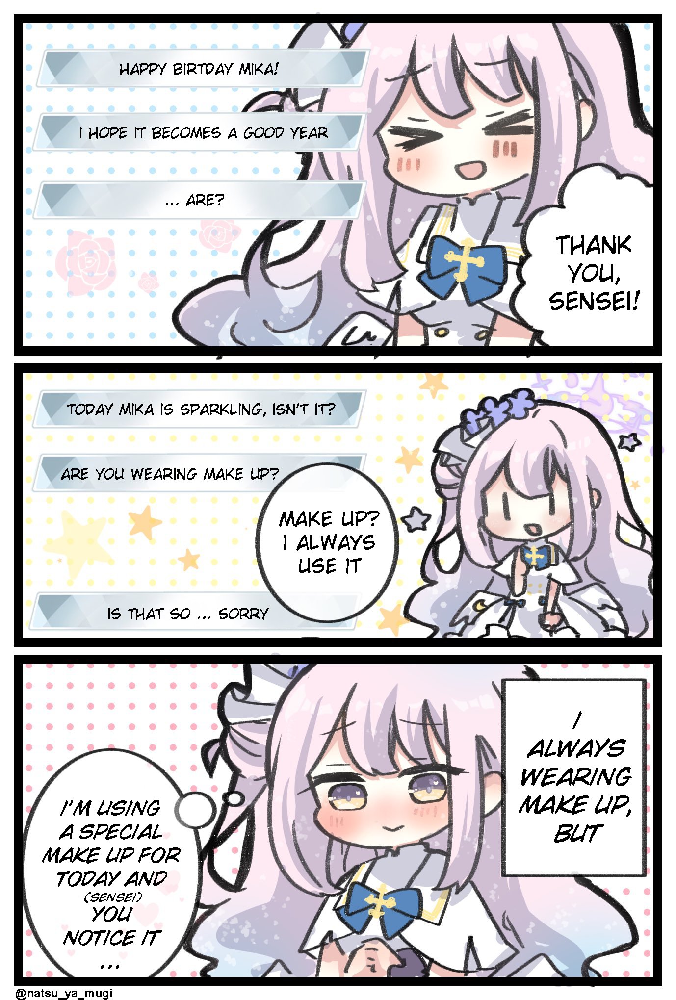 R.IA on Twitter: "@natsu_ya_mugi 英語版です！ [English Version] Happy Birtday Mika ②🎂🎉 お誕生日おめでとうございます ...