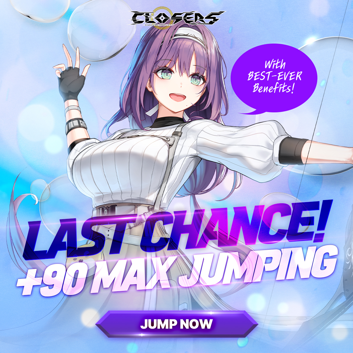 Closers on Twitter: "Don't miss out on our best-supported Jumping Event, ending May 24th! Start ...