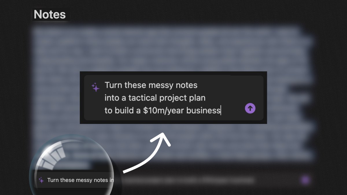 It used to take me 30 minutes to go from messy notes to a project plan ...