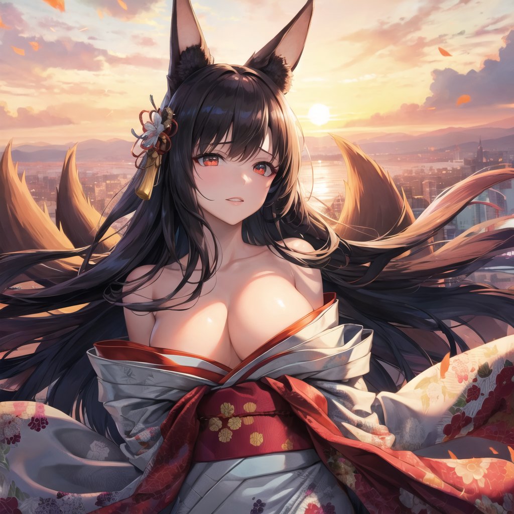 ch ゆんゆん on Twitter: "赤城でっす。 アズールレーンの狐耳キャラってみんなかわいいなぁ。 この後0時にpixivにて追加で画像をアップ予定。 https://pixiv ...