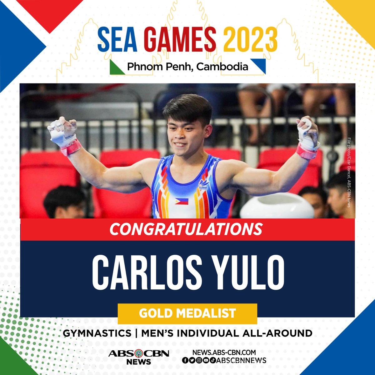 ABS-CBN News on Twitter: "Carlos Yulo remains golden, as he rules the men's all-around ...
