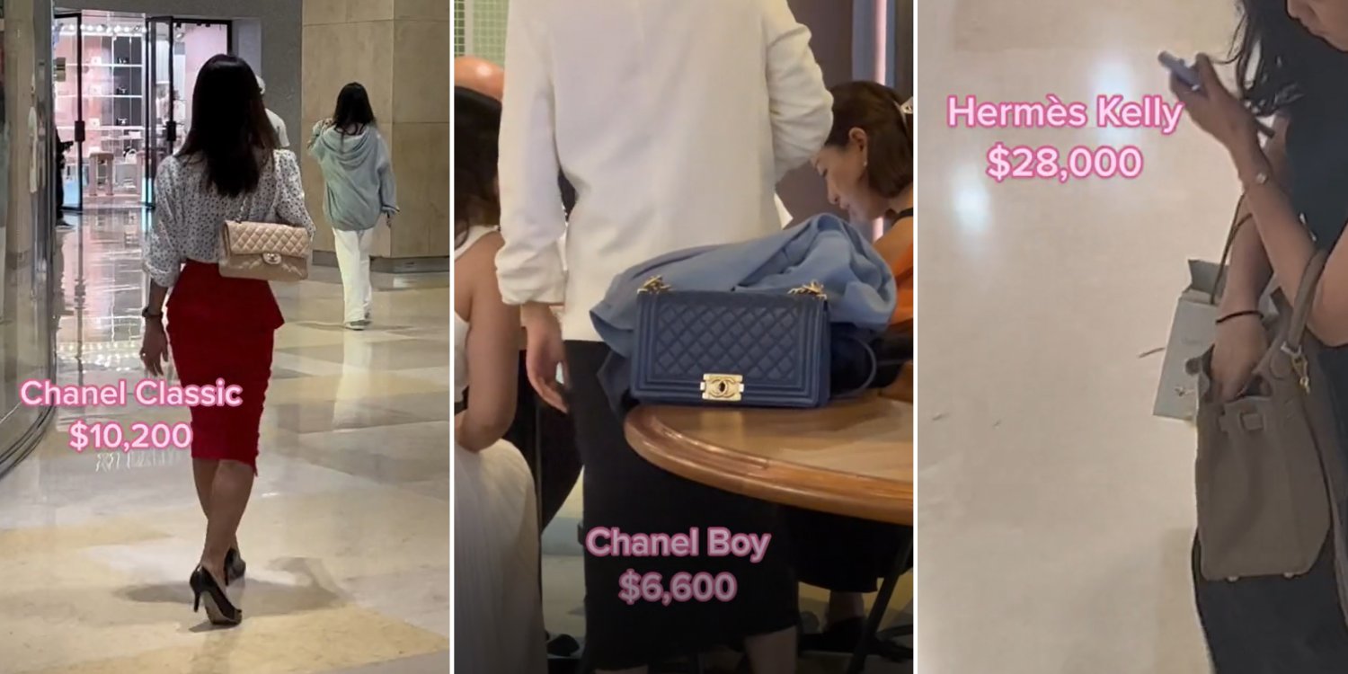 MustShareNews on Twitter: "A TikToker spotted various glitzy bags used to chope tables in ...
