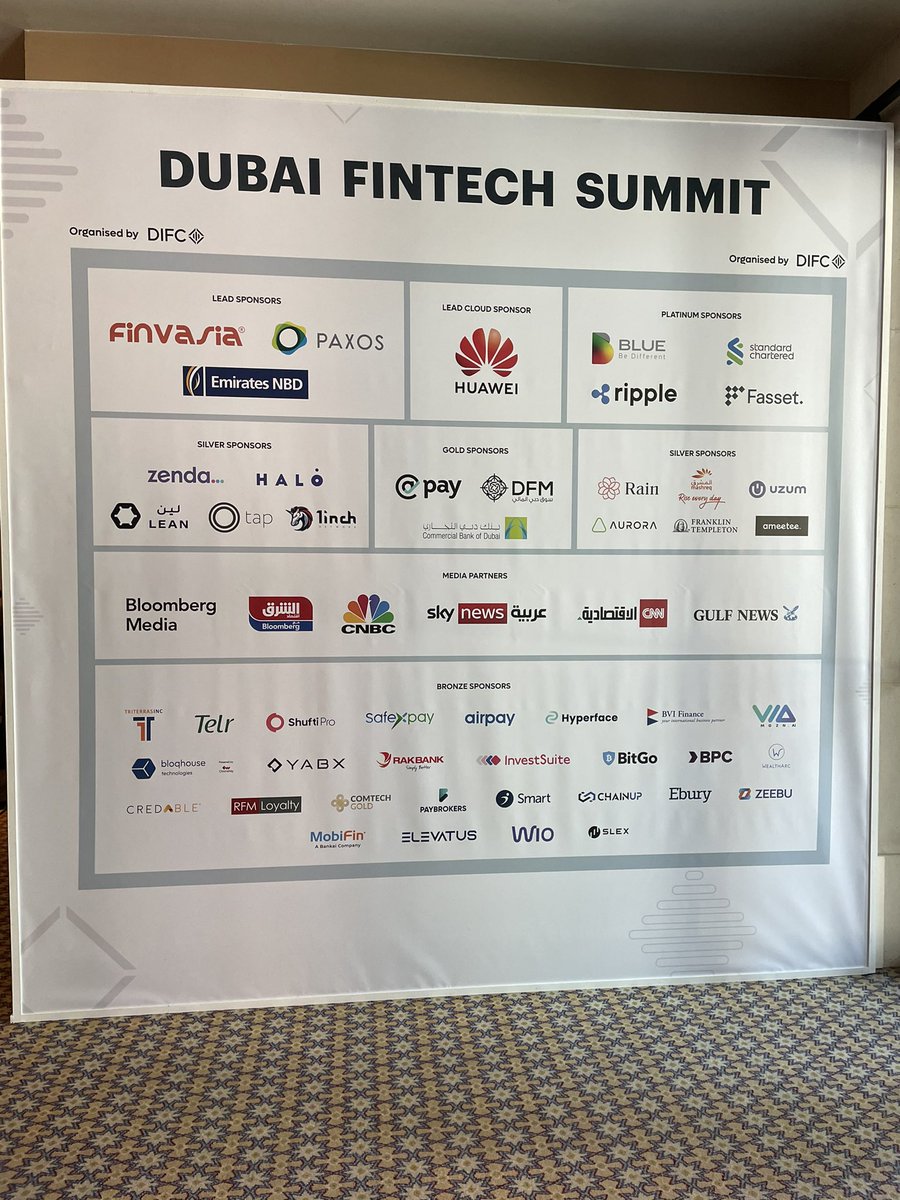 UAEFinTech on Twitter: "Fantastic day today at the Dubai Fintech Summit! Great to meet so many ...
