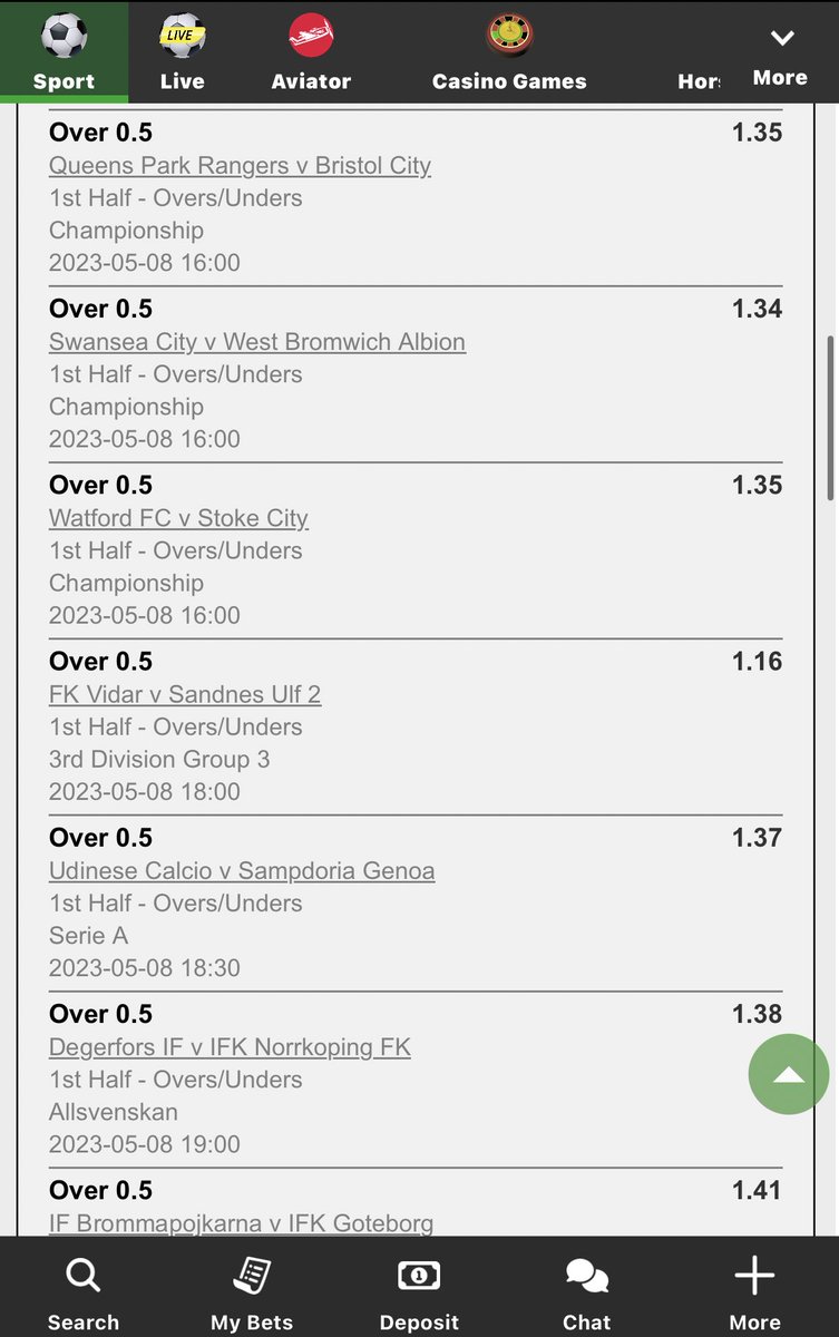 The Bearded Gent on Twitter: "I just placed a 17 leg Over 0.5 FH bet with Betway. X4D0C4D9A ⚠ ...