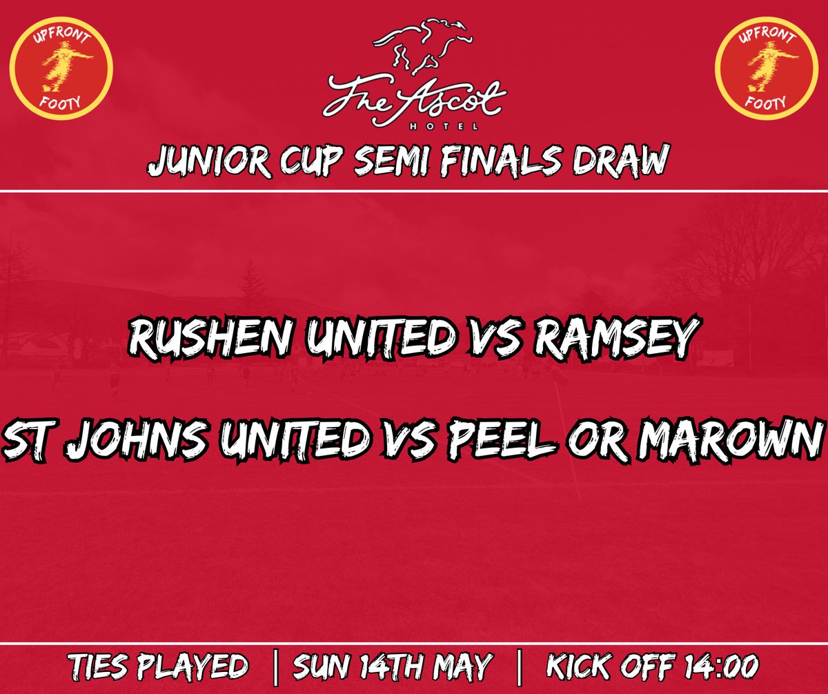 Upfront Footy on Twitter: "⚽️🇮🇲 RESULTS & CUP DRAW 🇮🇲⚽️ All of this weekends classified results ...