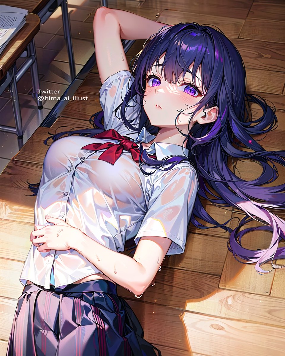 ひまんちゅ(Hima) on Twitter: "制服雷電将軍(Raiden Shogun) AIart"