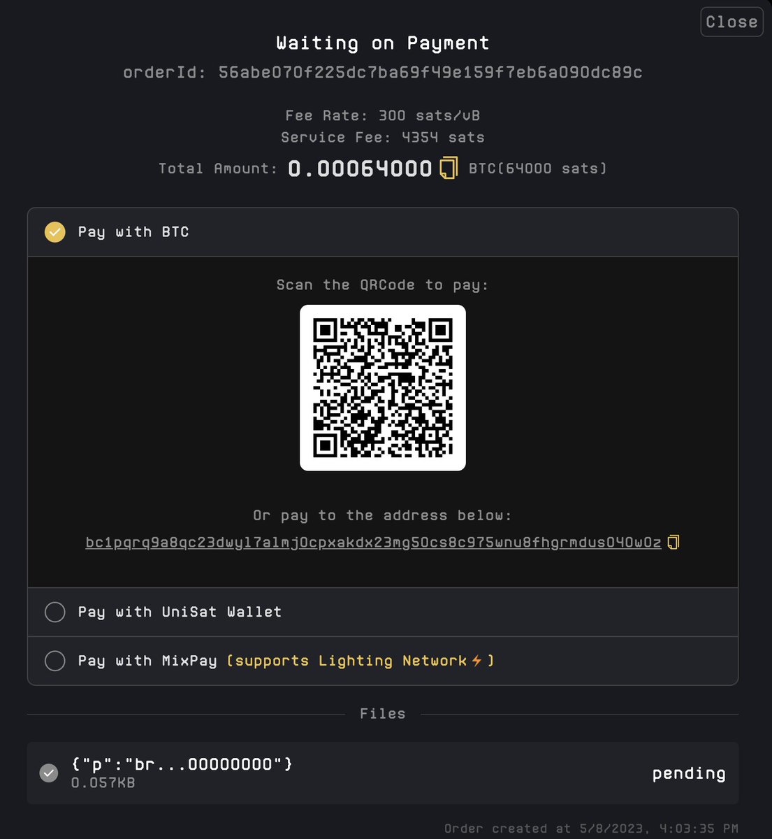 BitGod on Twitter: "5/ Minting cont.(See Pictures) If you chose unisat you can easily connect ...