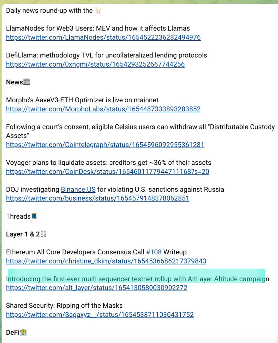 AltLayer on Twitter: "Thanks @DefiLlama for the shoutout to our ALTITUDE campaign! Anyone can ...