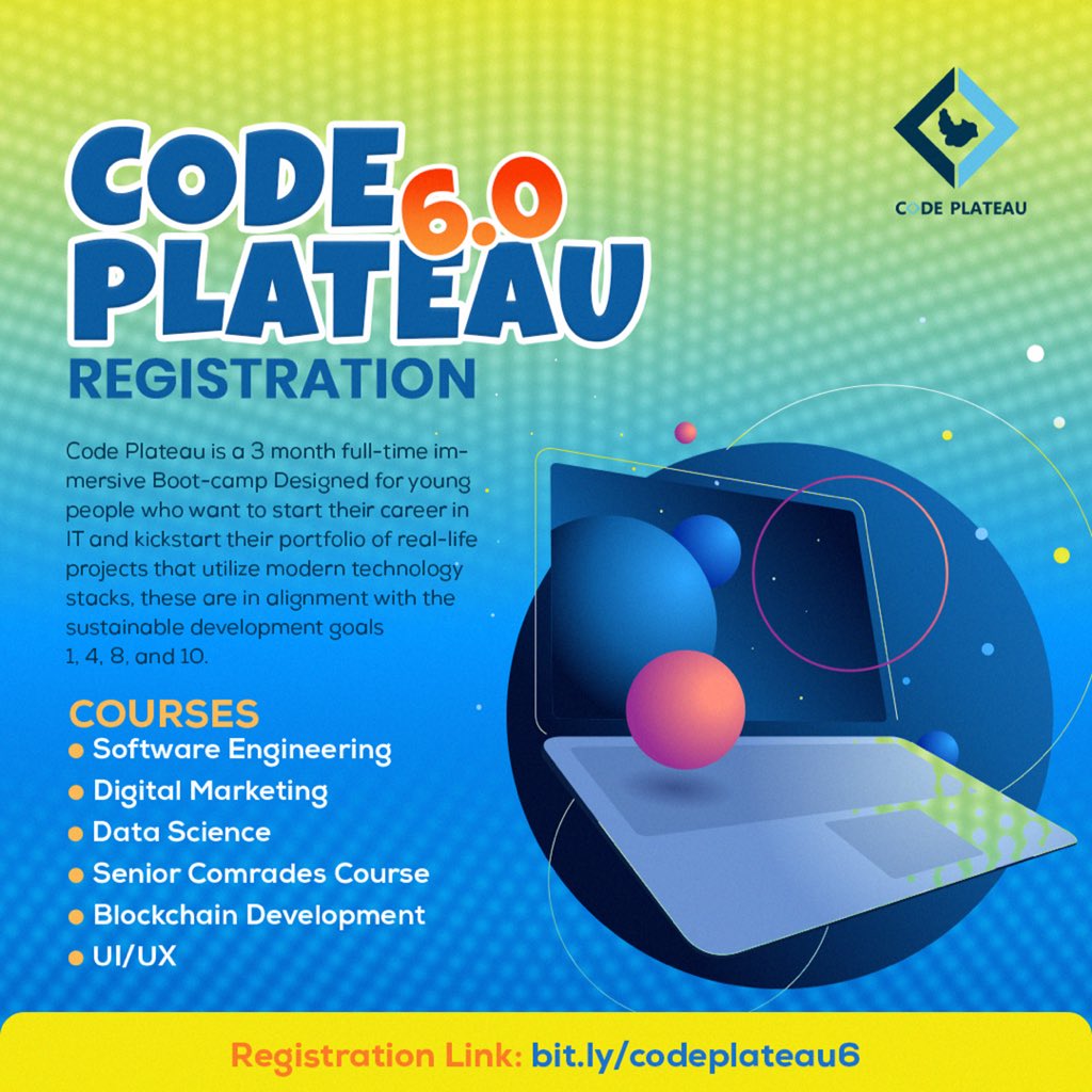 CODE PLATEAU on Twitter: "Apply for the Code Plateau 6.0 Cohort if you are interested in ...