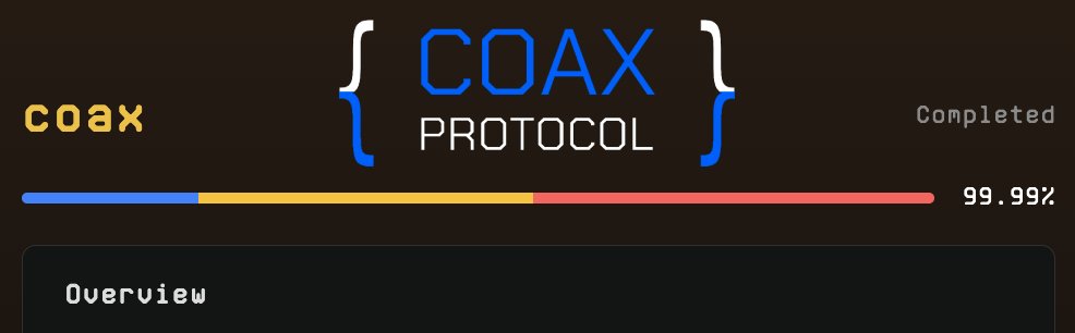 Coax Protocol : BRC-20 on Twitter: "20% to 100% in only ONE hour ! 🥇 $COAX MINT is OVER ! 👊 You ...