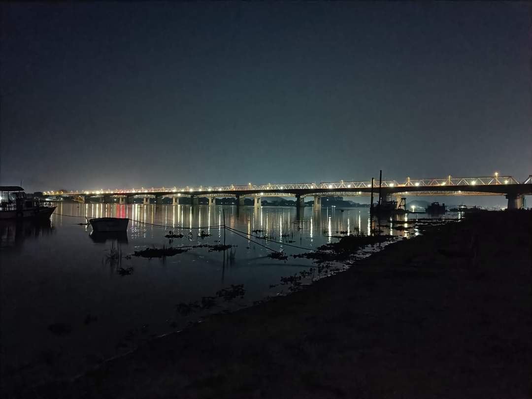Saraighat Bridge At Night