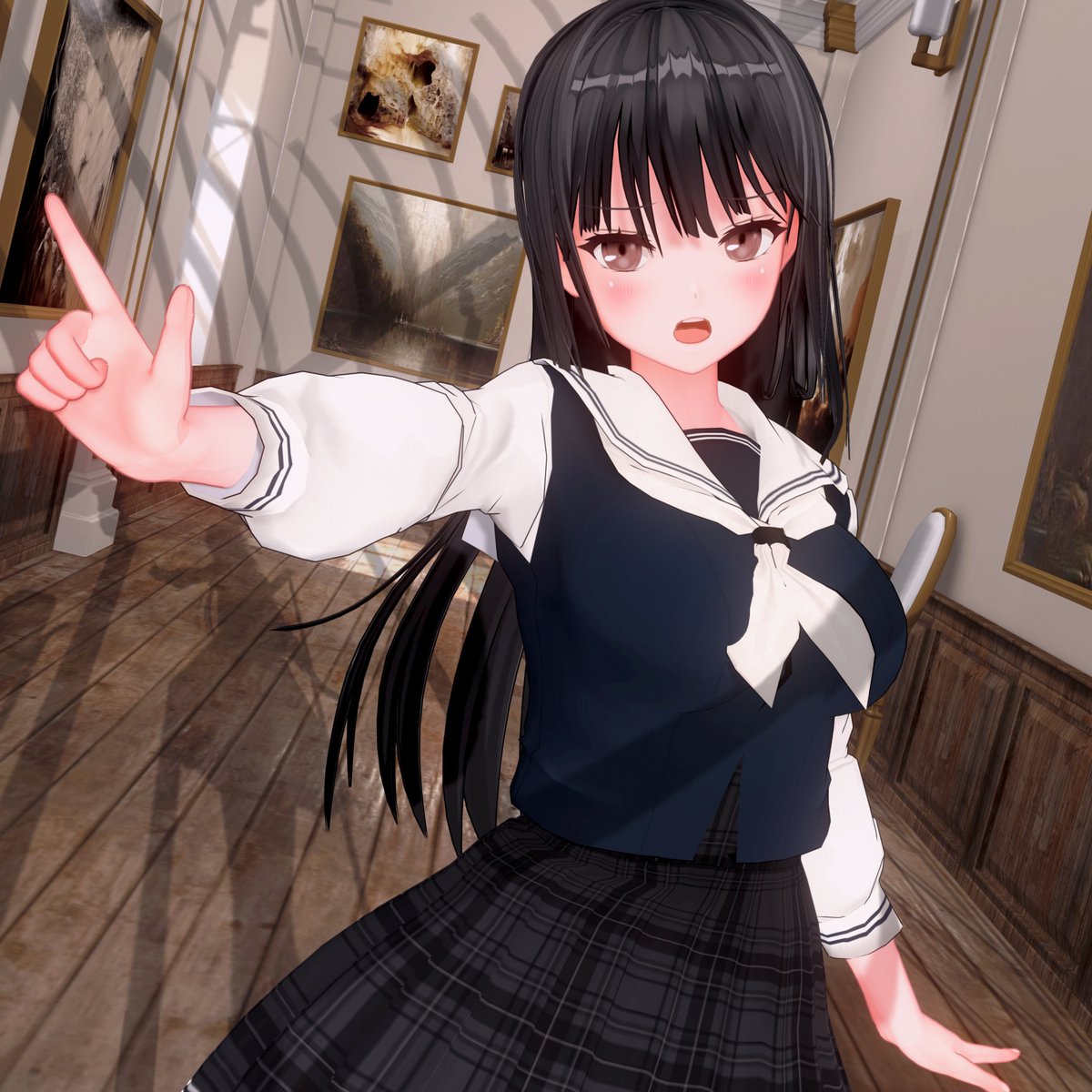 むんへん on Twitter: "さやちん別制服シリーズ：委員長 #COM3D2 #カスタムオーダーメイド3D2"