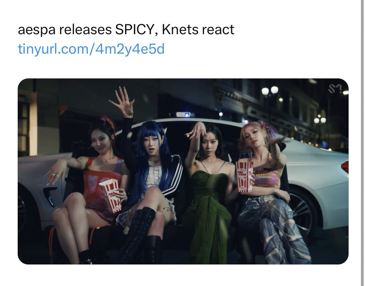 notpannchoa on Twitter: "[ notpannchoa ] aespa releases SPICY, Knets react"