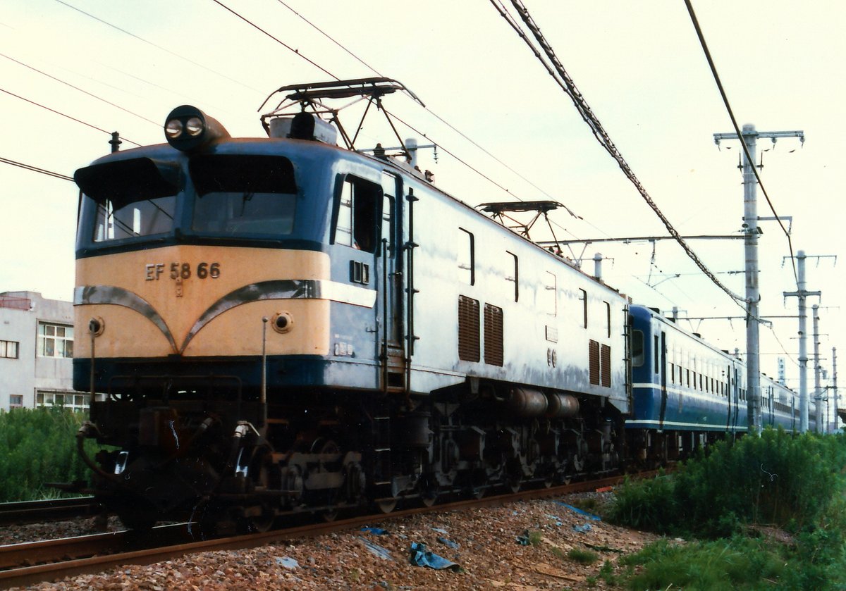 泉州ライナー on Twitter: "今日は5月8日ということで、かつて私の地元の阪和線ではEF58とキハ58系が同時期に活躍していましたね。特急から貨物列車、車両も電車、気動車、客車列車 ...