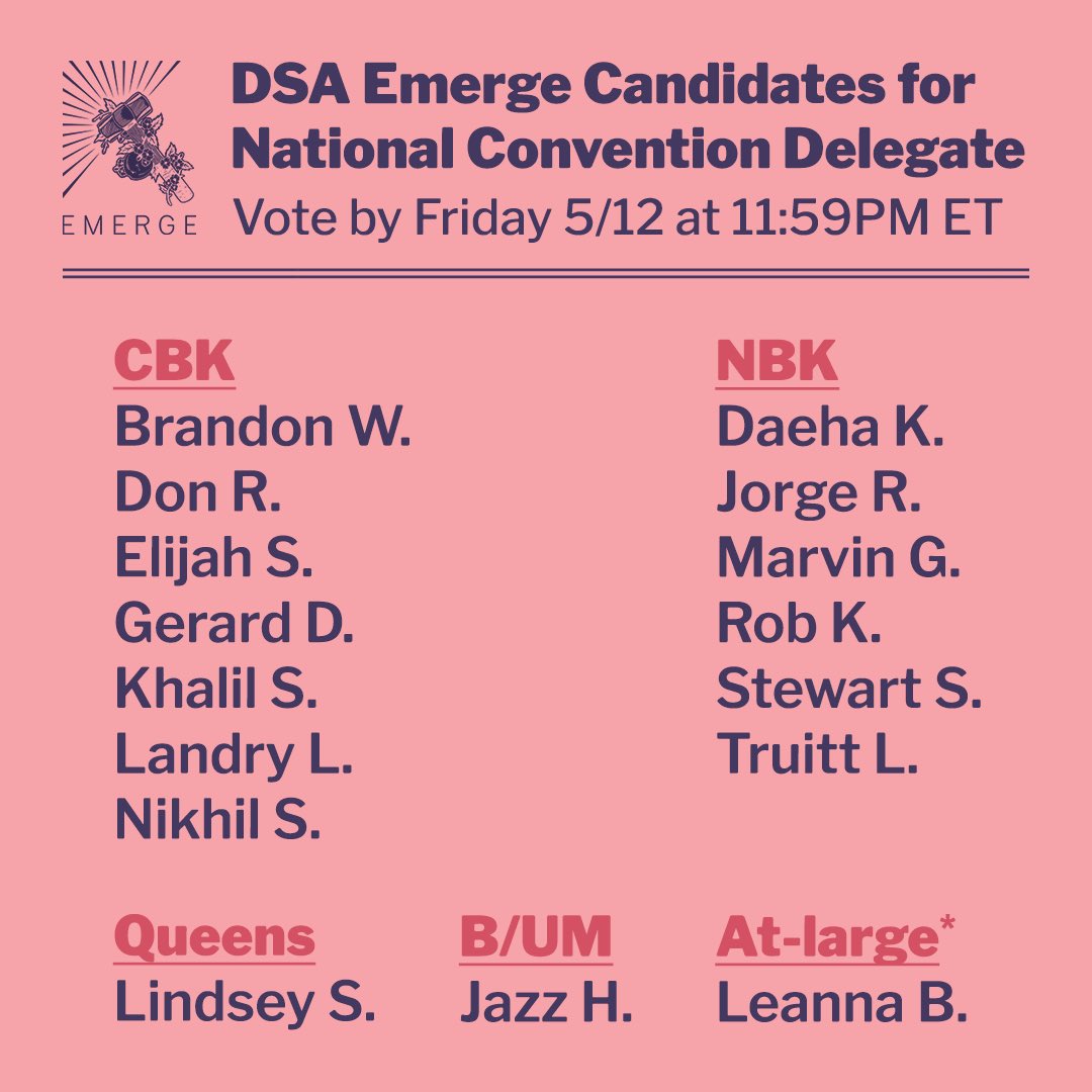 jad online on Twitter: "NYC-DSA Twitter: Rank these dirty commies for national convention"