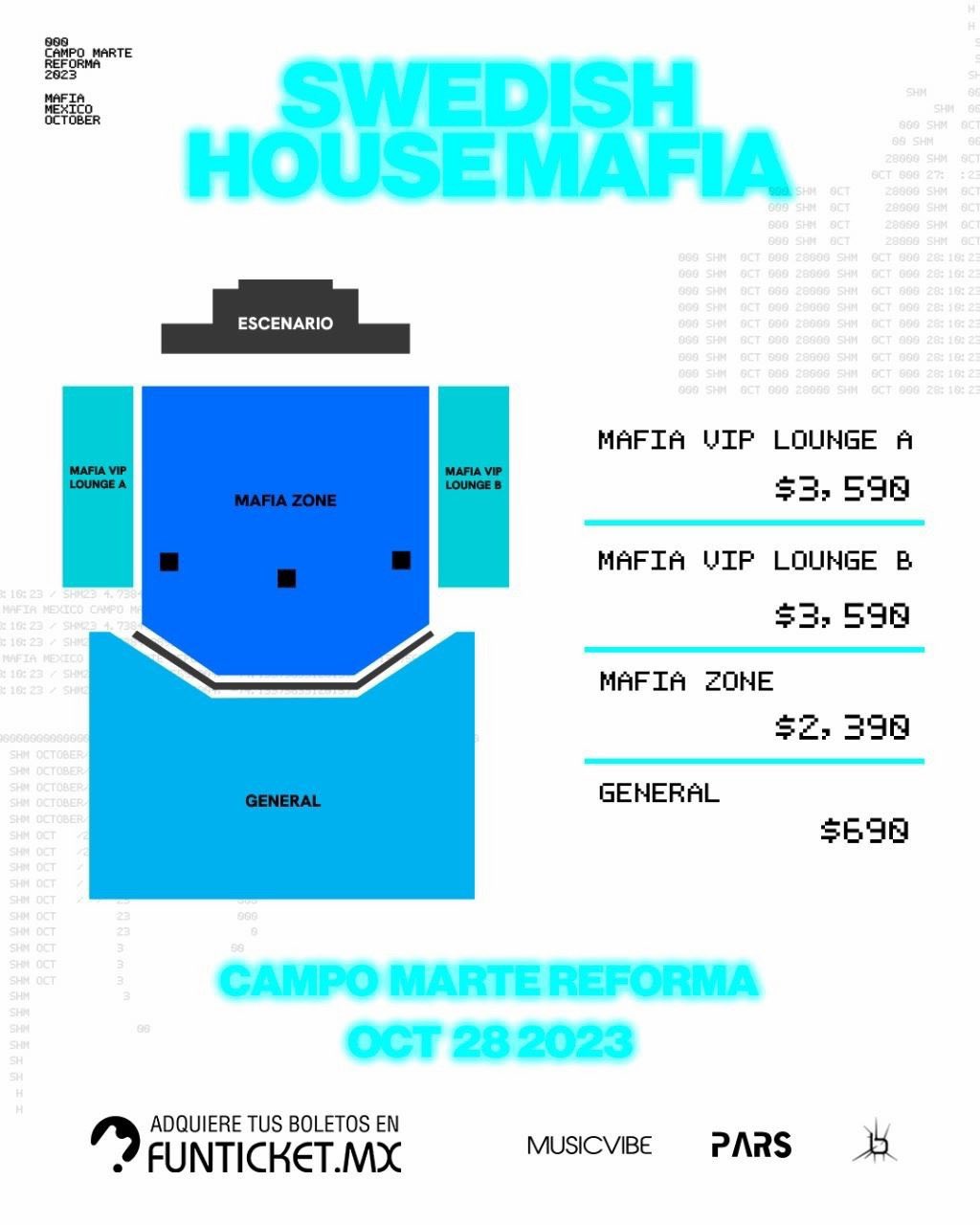 皿 on Twitter: "🎫 PRECIOS DE BOLETOS 🎫 Swedish House Mafia ••• 28 de Octubre 🗓️ Campo Marte 🏟️ ...