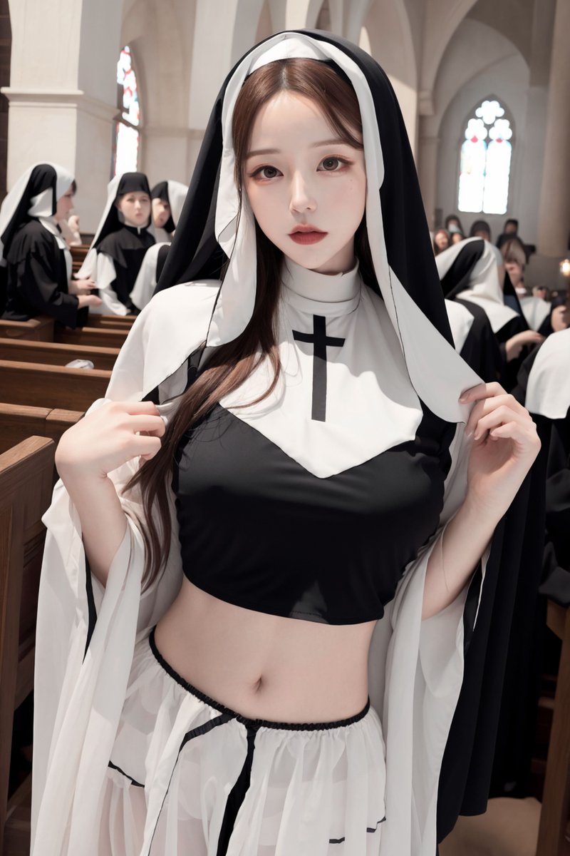 AI Sexy Girls 🔞 on Twitter: "The nun #AIイラスト #AIphoto #stabledifussion #maid #cosplay # ...