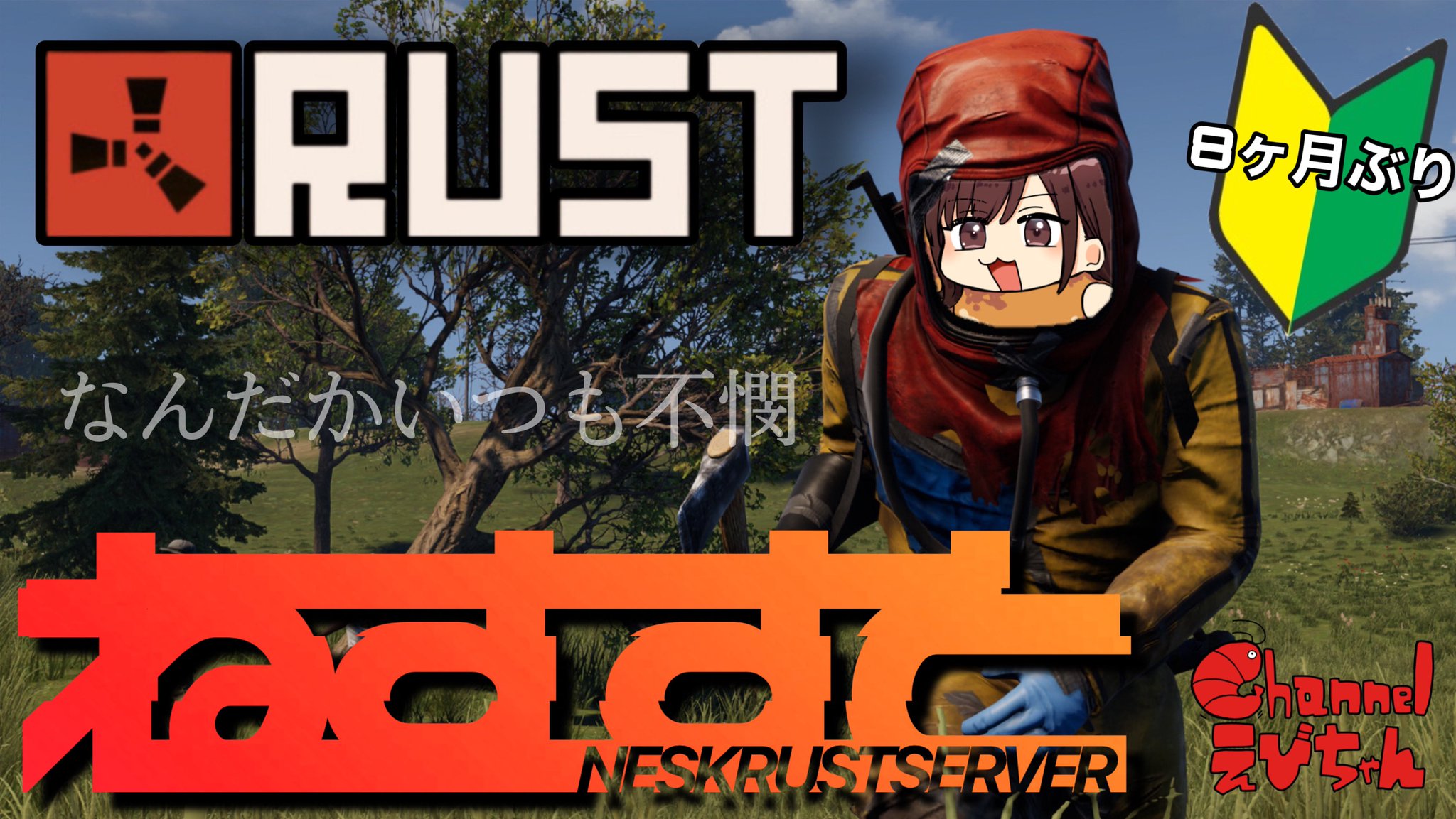 蝦名彩香@えびちゃん🍤🍆 on Twitter: "YouTubeにて配信開始っ！ 【 RUST 】久しぶりだ～！サバイバル一人暮らし！1日目！ 【 ねすすと 】 https://t.co ...