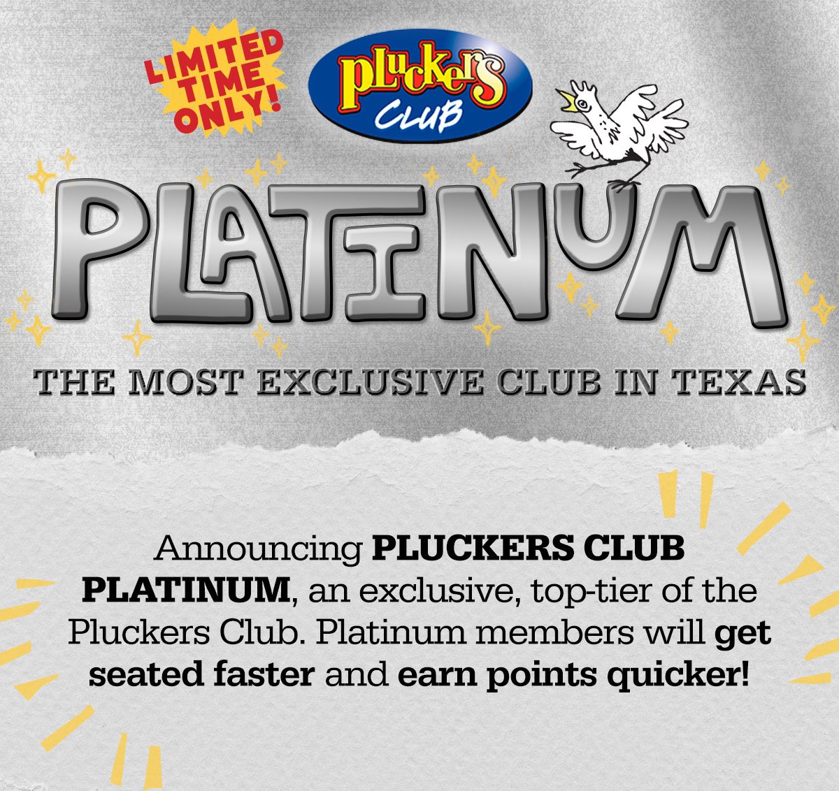 Pluckers Wing Bar on Twitter: "Introducing PLUCKERS CLUB PLATINUM 💯💯💯 https://t.co/baqfQ3pbLQ ...