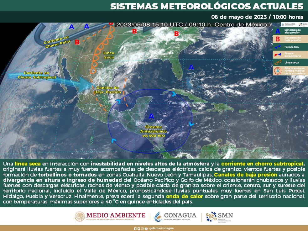 CONAGUA Clima on Twitter: "Conoce los fenómenos #Meteorológicos que afectarán a #México durante ...