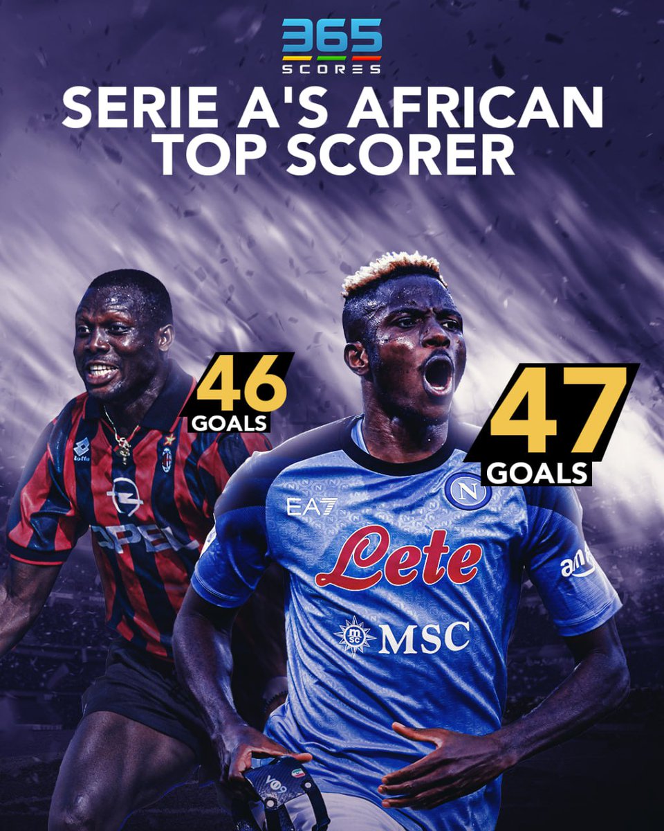 365Scores on Twitter: "Victor #Osimhen is now the highest-scoring African in the Italian #SerieA ...