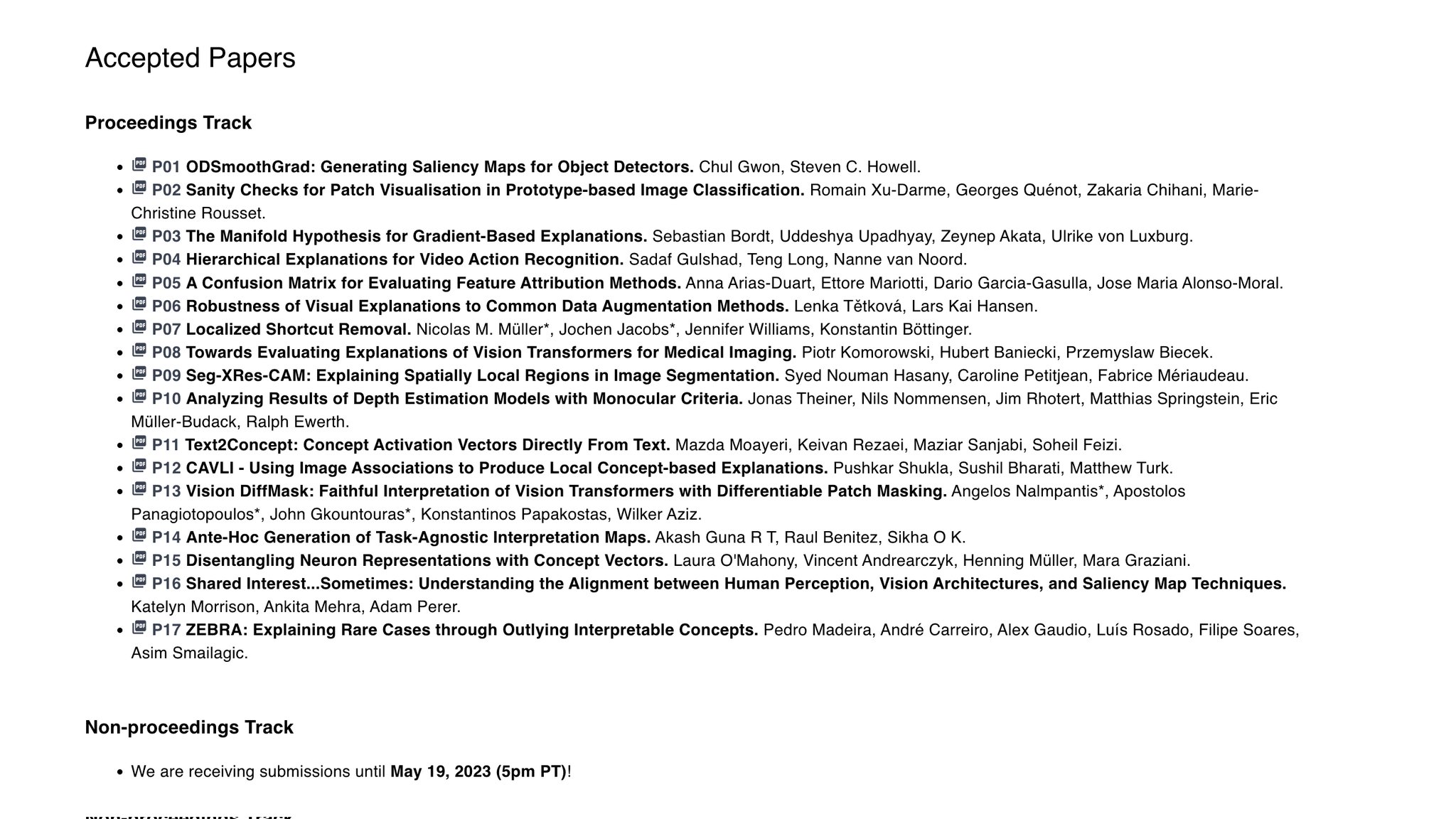 Sunnie S. Y. Kim on Twitter: "🥳 to share the accepted papers to the #CVPR2023 XAI4CV workshop ...