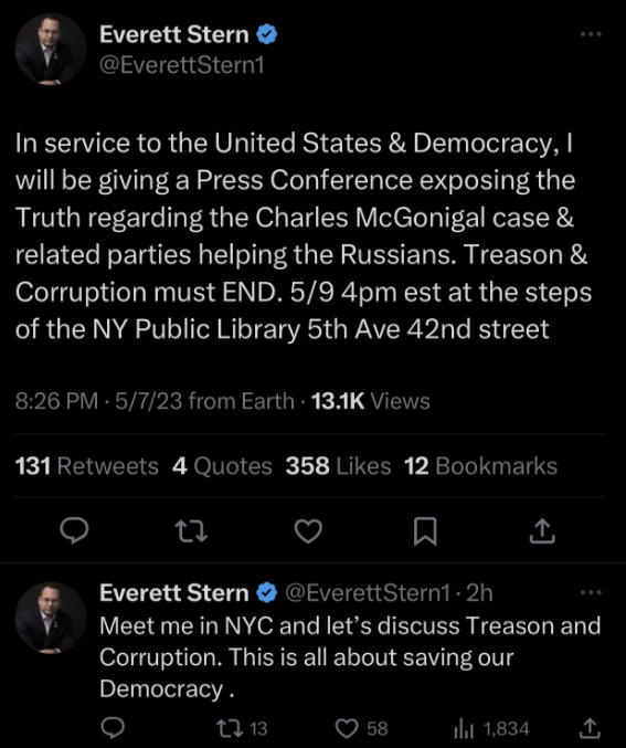 Sandy Skipper on Twitter: ""Whistleblower" Everett Stern is having another 'press conference' to ...