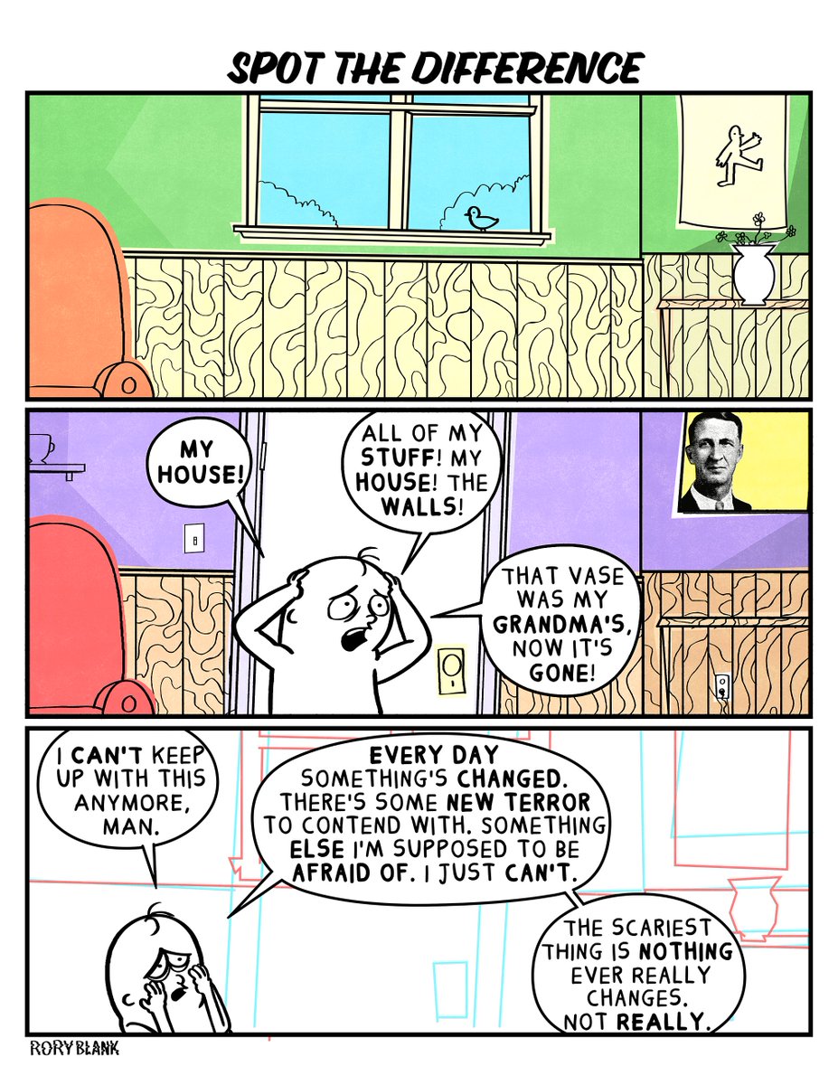 「vote for me for best cartoonist in Austin if you want to, pl」Rory Blankの漫画