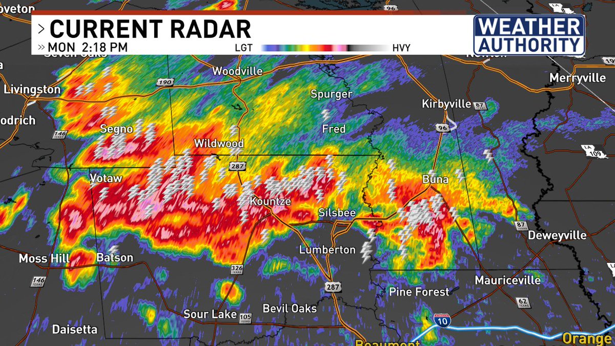Kfdm News On Twitter Showers And T Storms Are Moving Across Se Texas