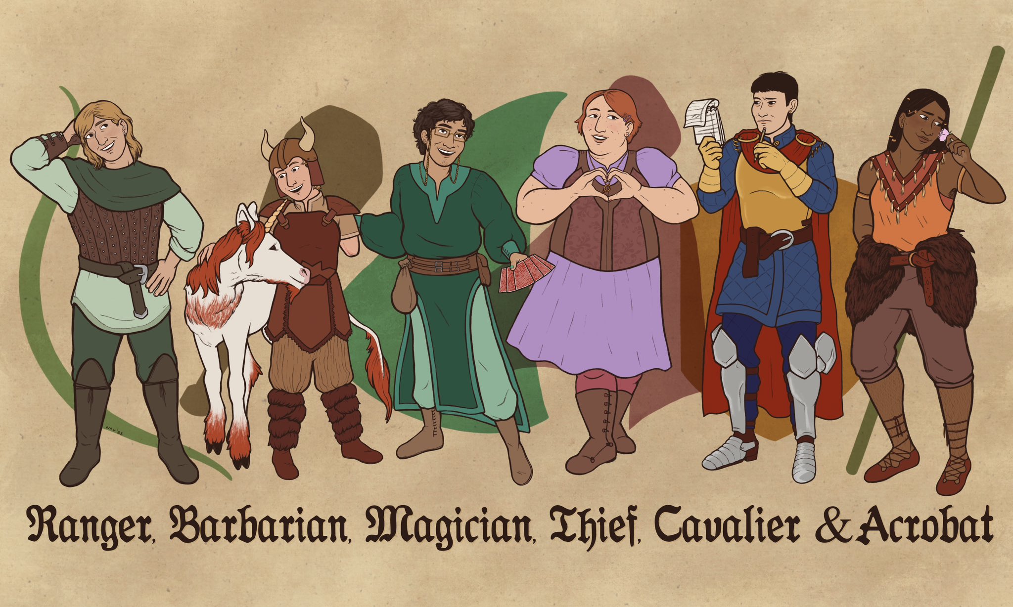 🏳️‍⚧️ NAV 🏴‍☠️ on Twitter: "Ranger, Barbarian, Magician, Thief ...