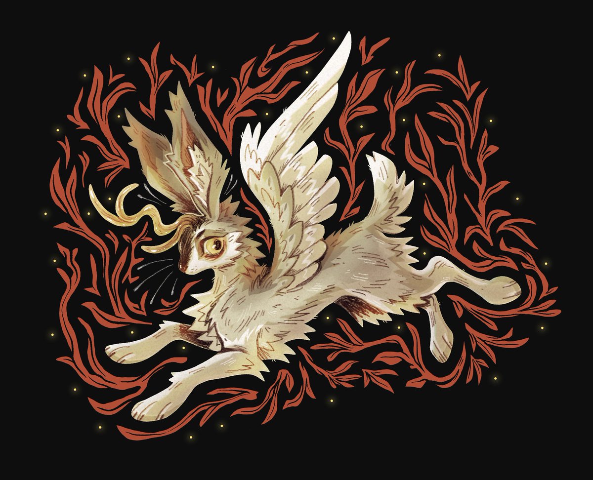 「A Wolpertinger to bring in the springtim」| 𝕸𝖔𝖙𝖍 ️ FWAのイラスト