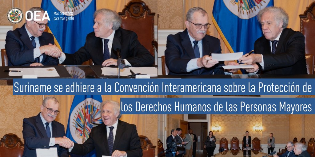 Oea On Twitter Suriname 馃嚫馃嚪 Deposit贸 Hoy La Firma De Adhesi贸n A La