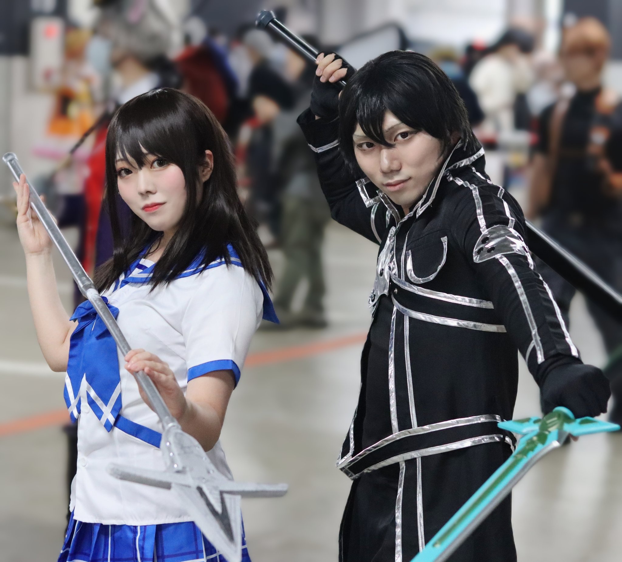 闇嶺りあ on Twitter: "※cosplay/コスプレ ！！念願の電撃文庫併せ！！ ストライク・ザ・ブラッド SAO キリト @ku_ro_no_120 📸 ...