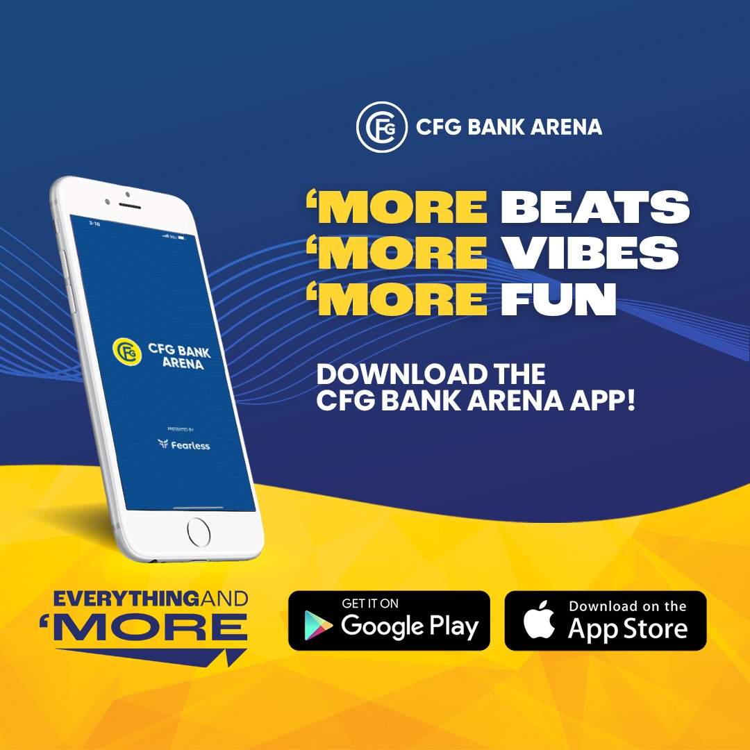 CFG Bank Arena on Twitter: "The wait is over! The official CFG Bank Arena App has arrived! 🙌🏼 📱🎉 ...